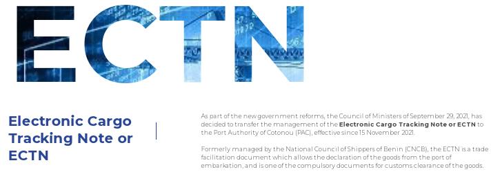 关于贝宁ECTN/BESC系统更新的最新通知 - 众标标准 INTEGRATED STANDARD